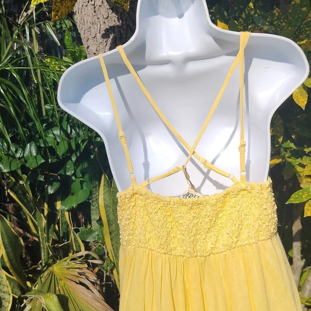 Listicle | Dresses | Listicle Romantic Yellow Sundress Medium | Poshmark